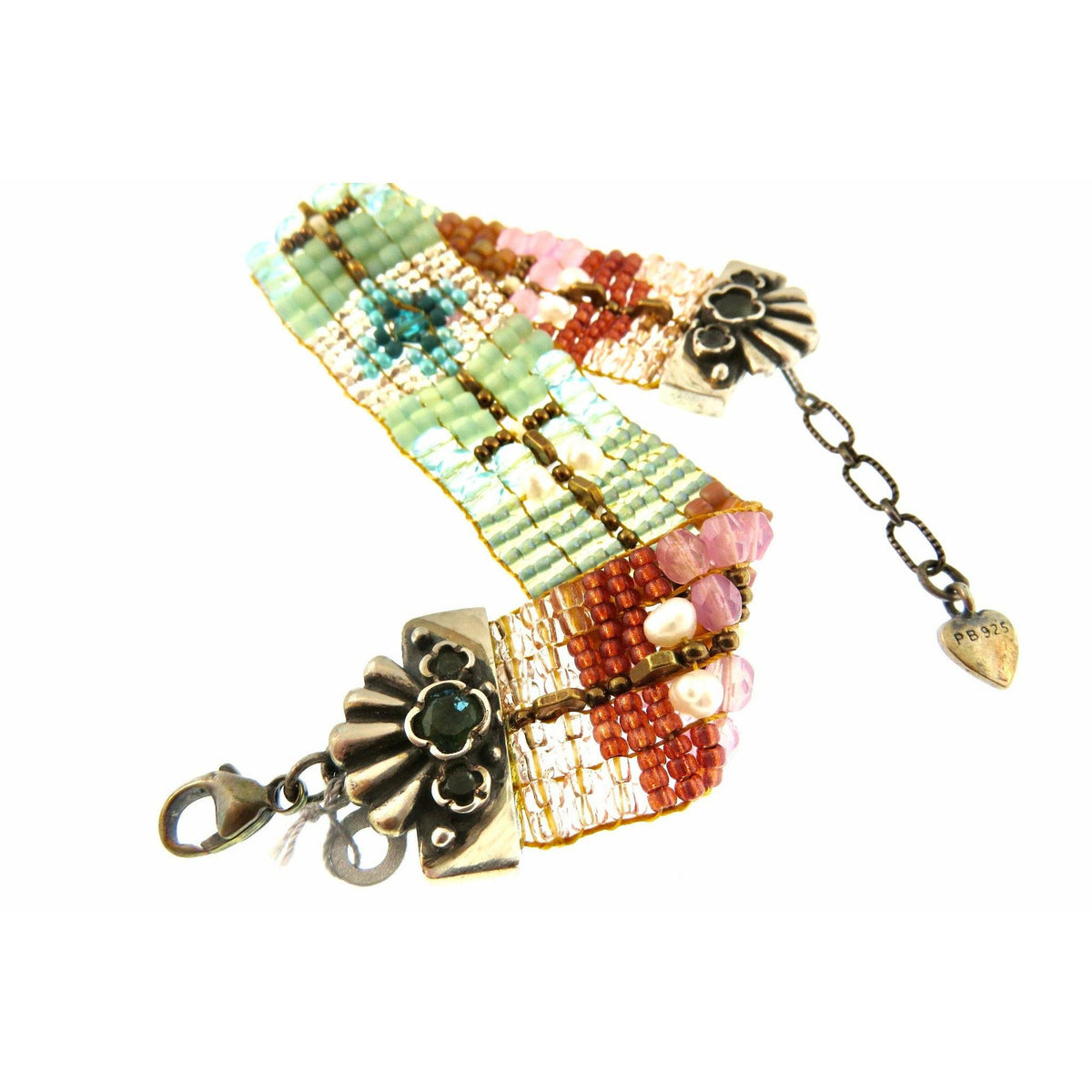 Chili Rose "Sweet Love " with Fancy Gemstone TIp Bracelet -Ombre Colle– ICE