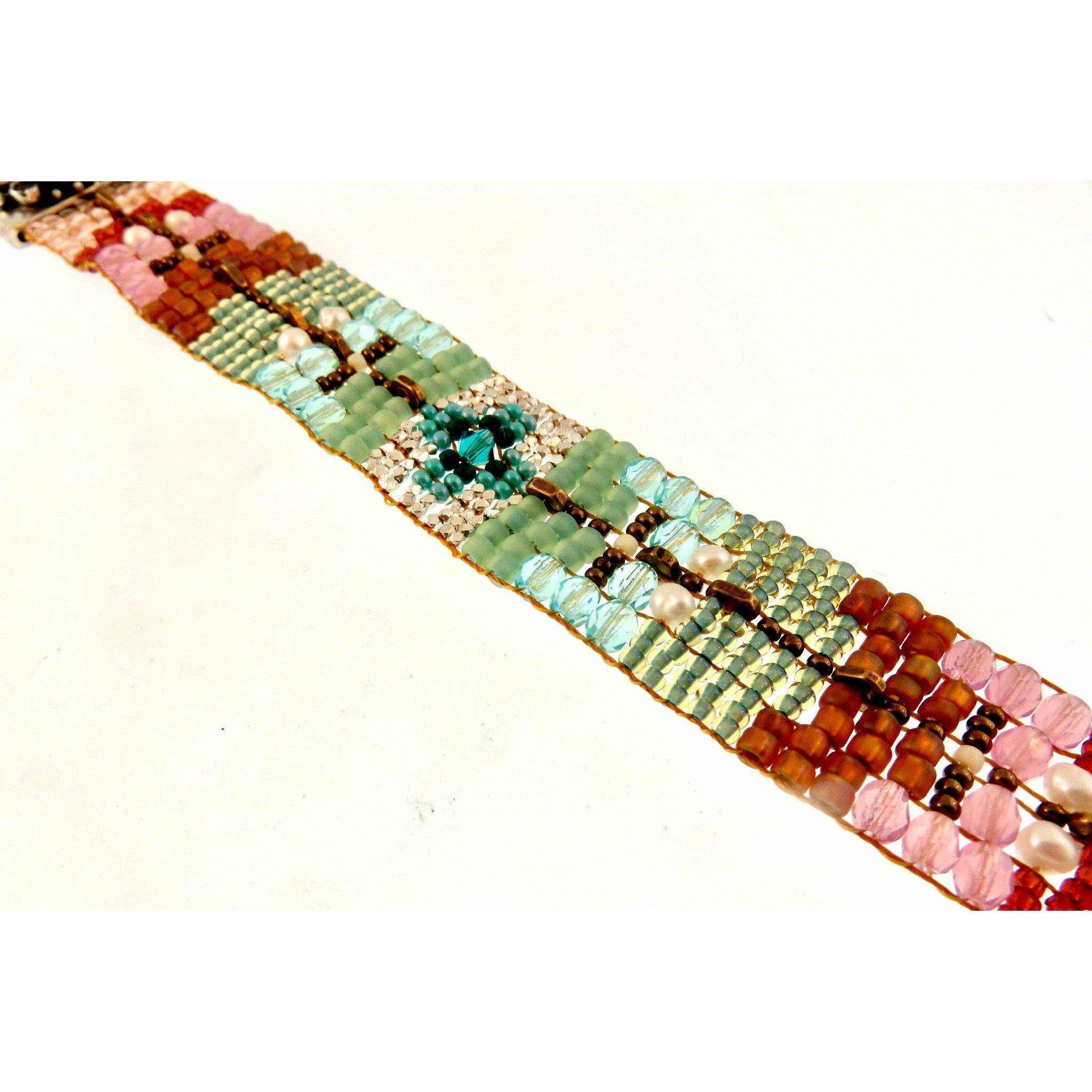 Chili Rose "Sweet Love " with Fancy Gemstone TIp Bracelet -Ombre Colle– ICE