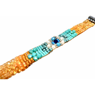 Chili Rose " Freedom 2" Tiffany Bracelet by Adonnah Langer - Ombre Col– ICE