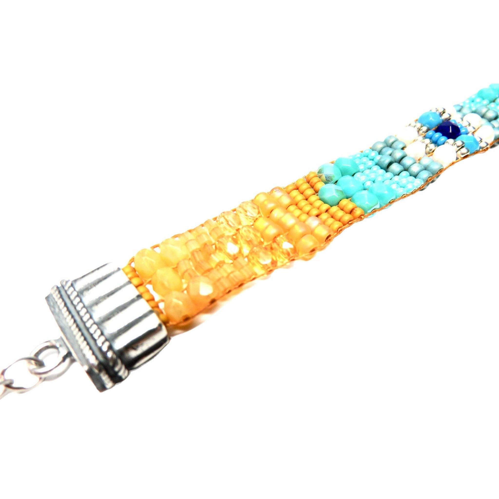 Chili Rose " Freedom 2" Tiffany Bracelet by Adonnah Langer - Ombre Col– ICE